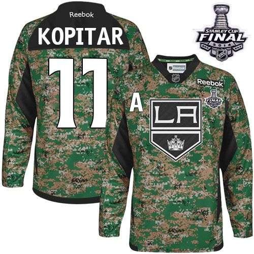 Los Angeles Kings NO.11 Anze Kopitar Youth Jersey (Camo Authentic 2014 ...